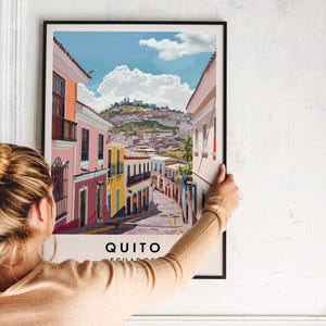 Quito Travel Print, Wall Art Quito, Quito Poster, Ecuador Gift, Ecuador ...