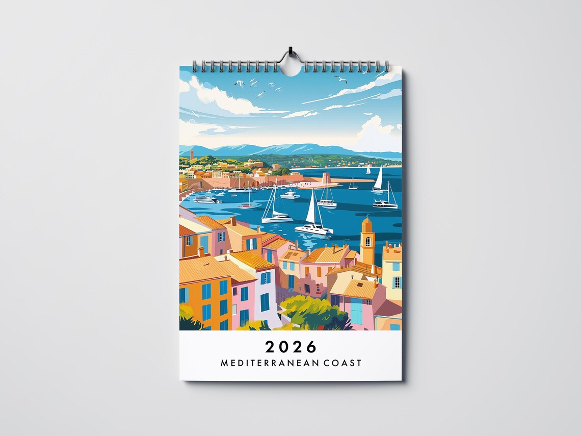 2026 Wall Calendar: Mediterranean Coast, 2026 Travel Wall Calendar ...
