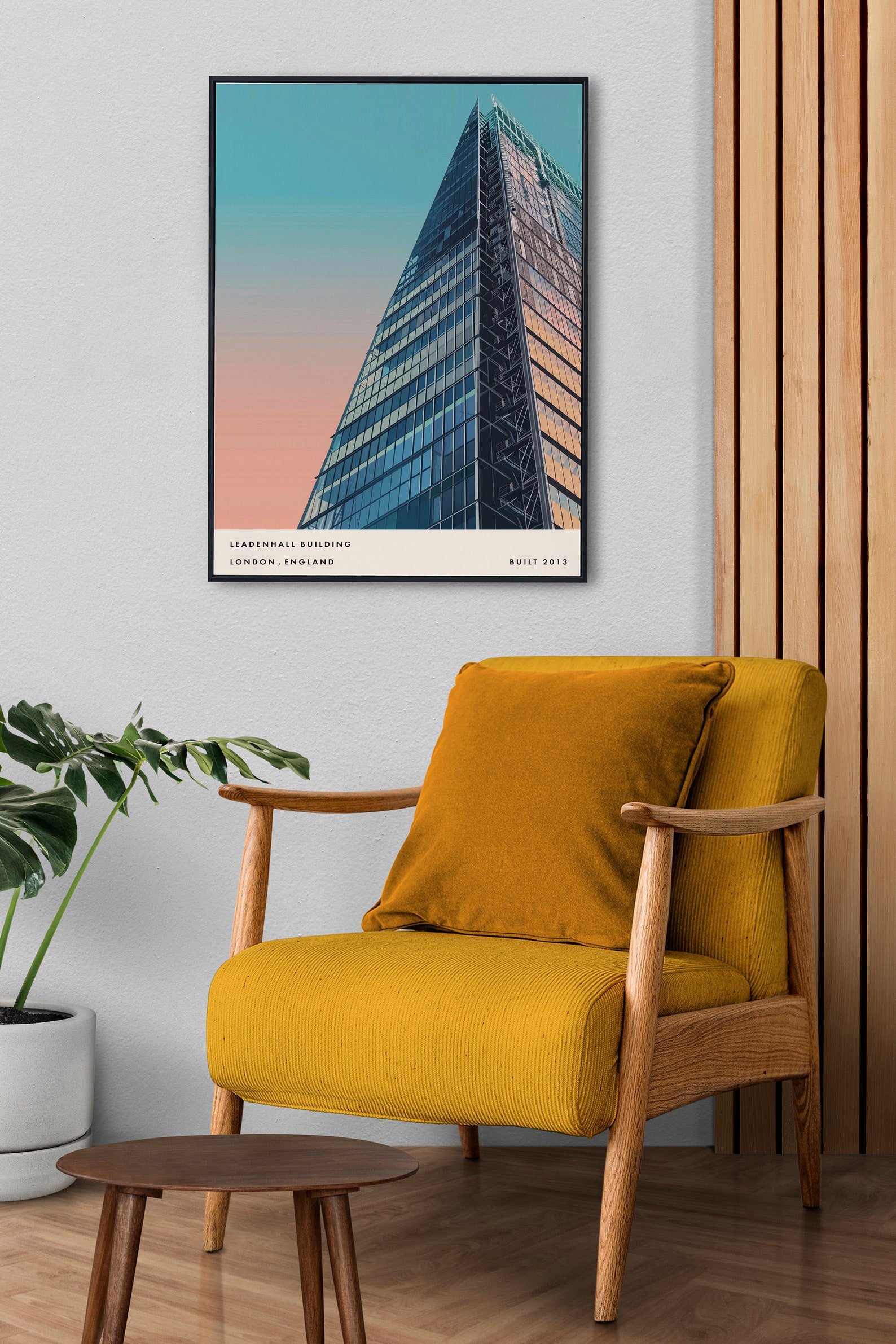 Leadenhall Building, Architecture Poster, Retro Poster, Mid Century ...