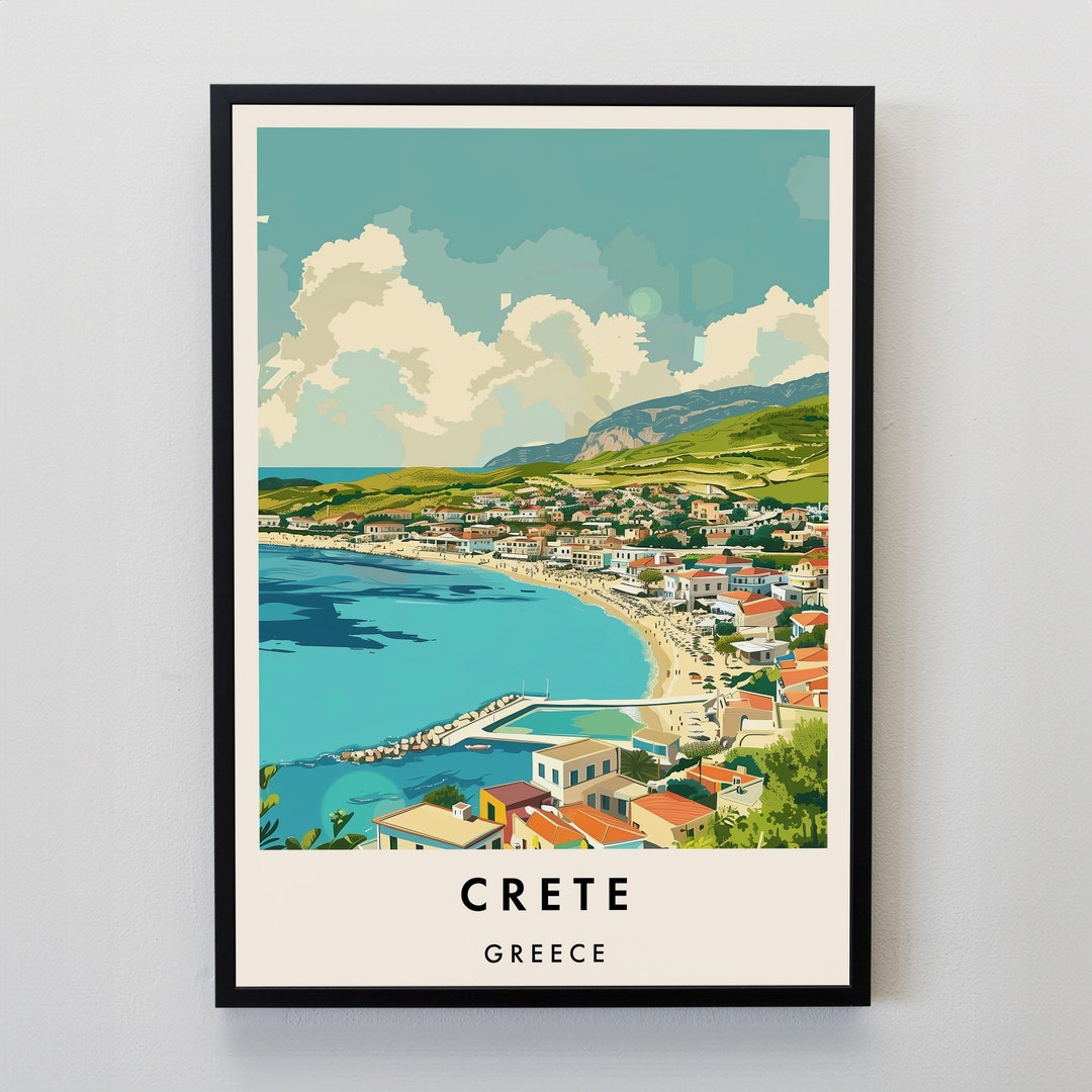 Crete Travel Print, Wall Art Crete, Crete Print,crete Poster, Crete ...