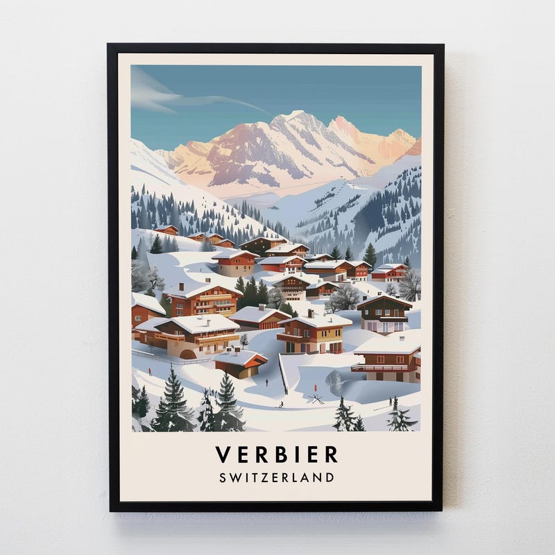 Verbier Print - Etsy UK
