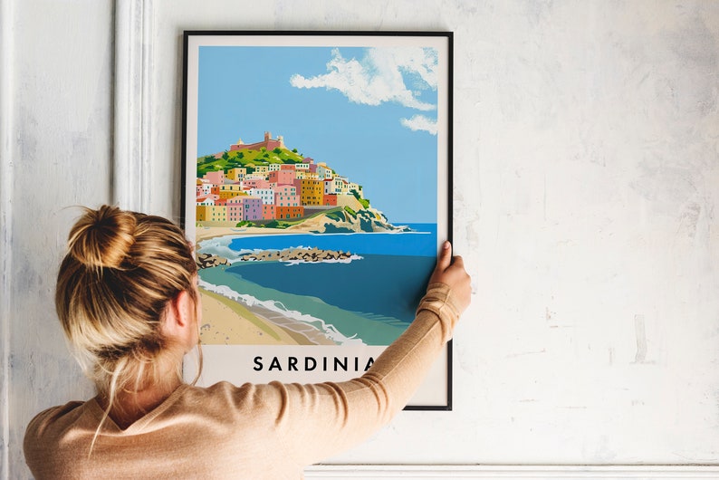 Sardinia Travel Print, Wall Art Sardinia, Sardinia Print, Sardinia ...