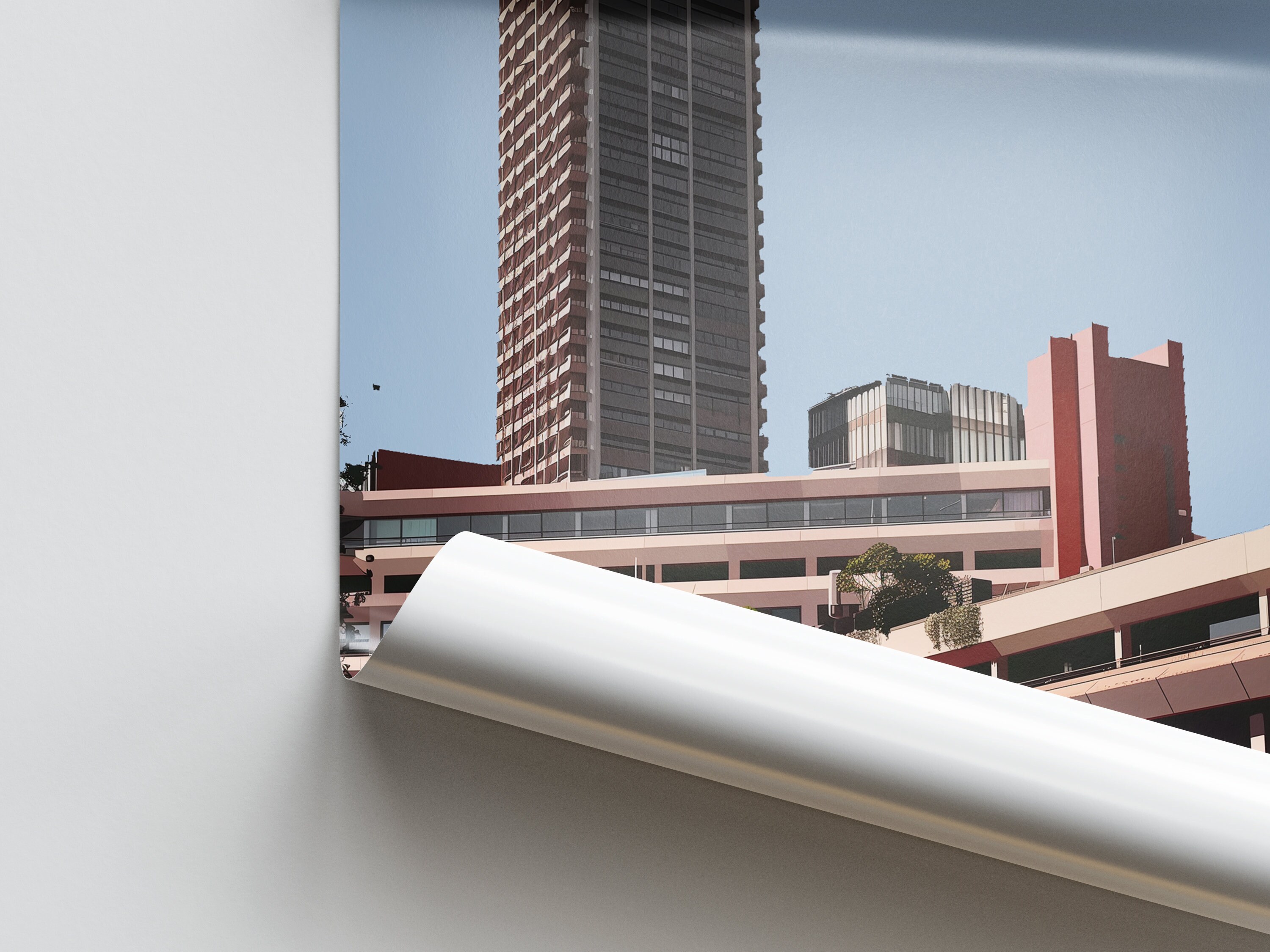 Barbican Centre London, Architecture Poster, Retro Poster, Mid Century ...