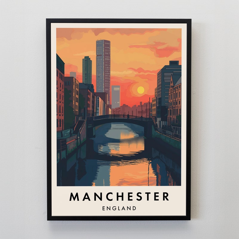 Manchester Print - Etsy UK