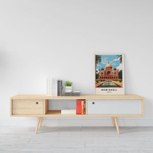 New Dheli Travel Print, Wall Art New Dheli, New Dheli Print, New Dheli ...