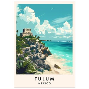 Tulum Travel Print, Wall Art Tulum, Tulum Print, Tulum Poster, Mexico ...