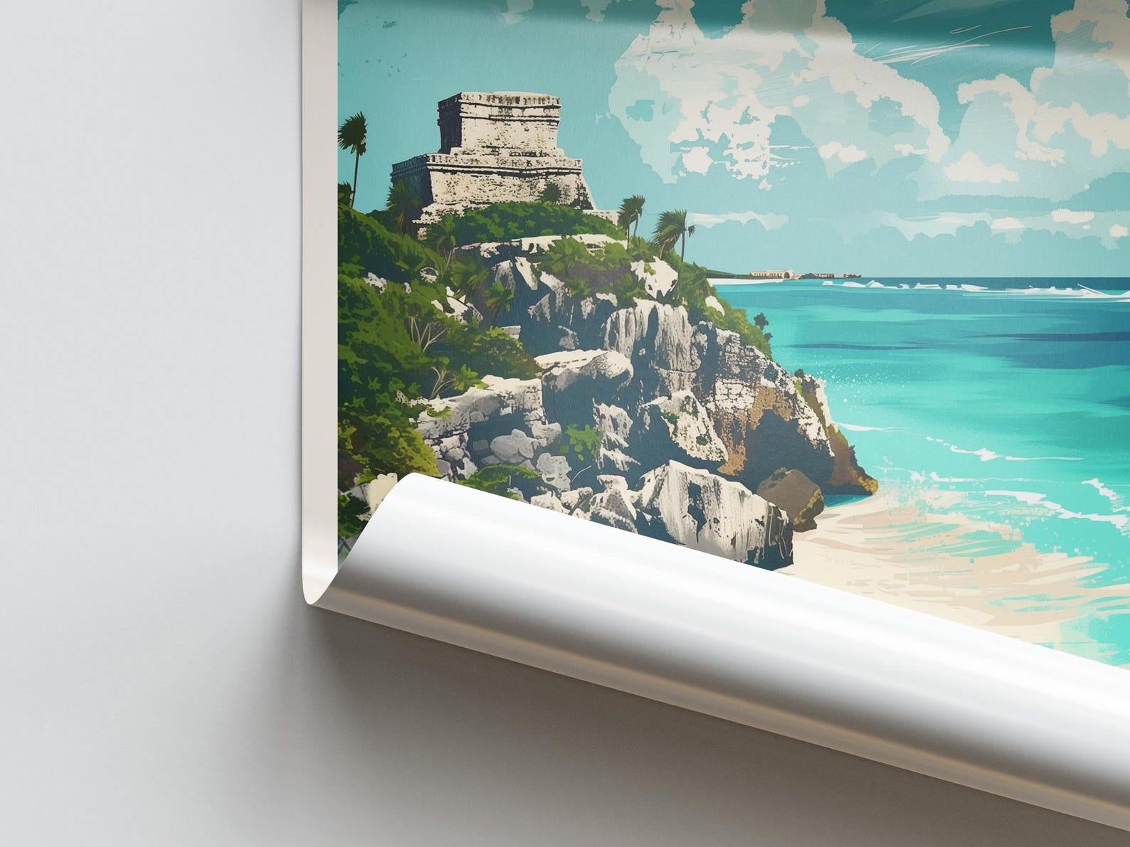 Tulum Travel Print, Wall Art Tulum, Tulum Print, Tulum Poster, Mexico ...