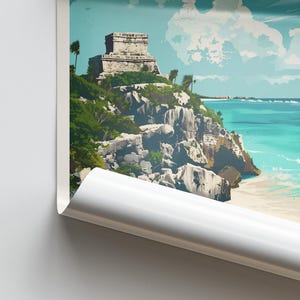 Tulum Travel Print, Wall Art Tulum, Tulum Print, Tulum Poster, Mexico ...