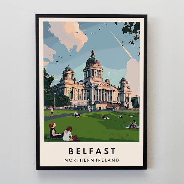 Belfast Poster - Etsy UK