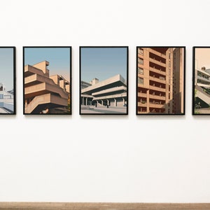 Alexandra Estate Architecture Poster, Retro Poster, Mid Century Modern ...