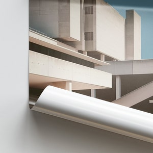 National Theatre, Architecture Poster, Retro Poster, Mid Century Modern ...