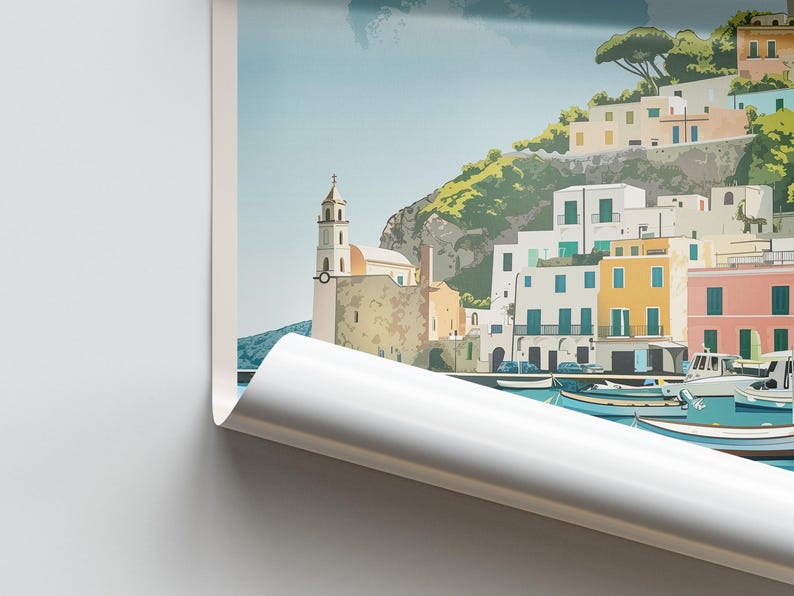 Calabria Travel Print, Wall Art Calabria, Calabria Poster, Italy Travel ...