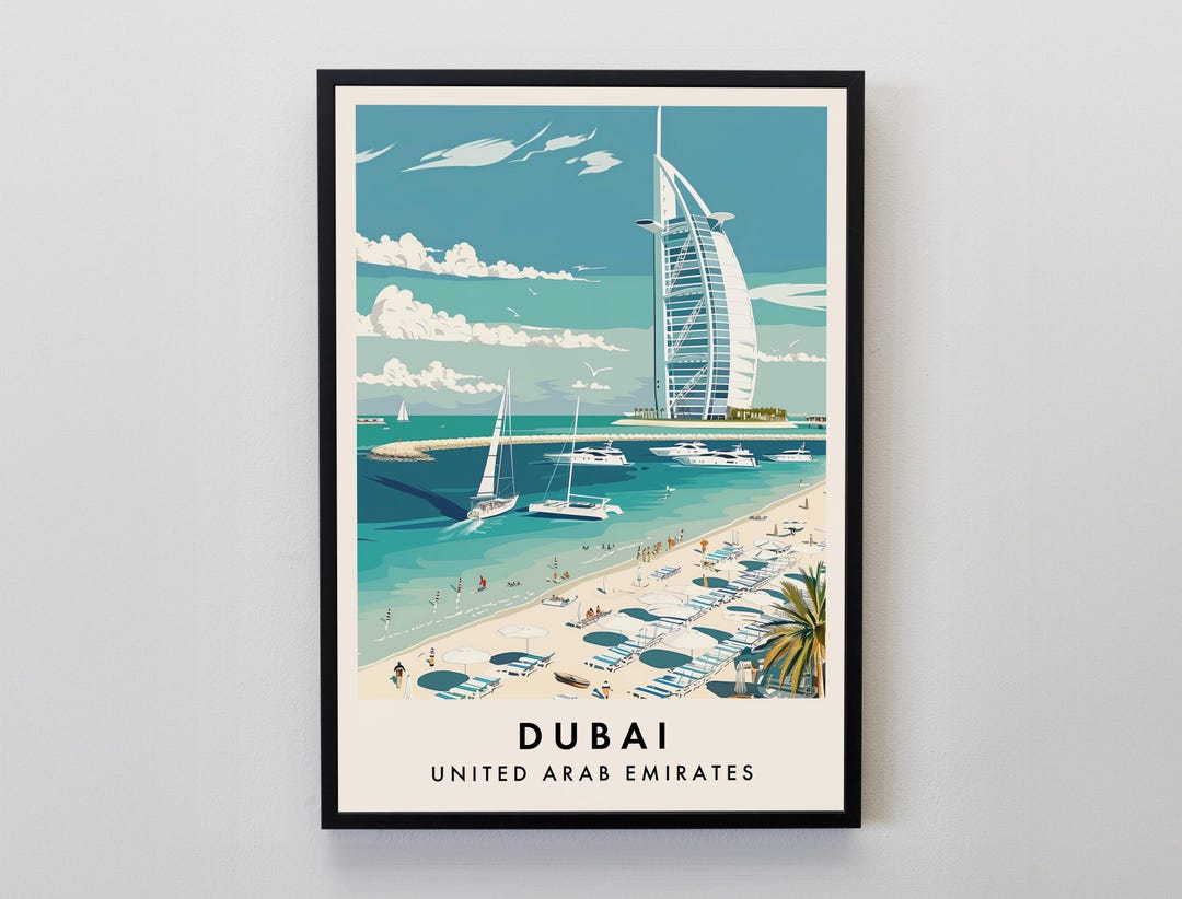 Dubai Travel Print, Wall Art Dubai, Dubai Print, Dubai Poster, Dubai ...