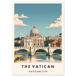 Vatican City Travel Print, Wall Art Vatican, Vatican City Print, the ...