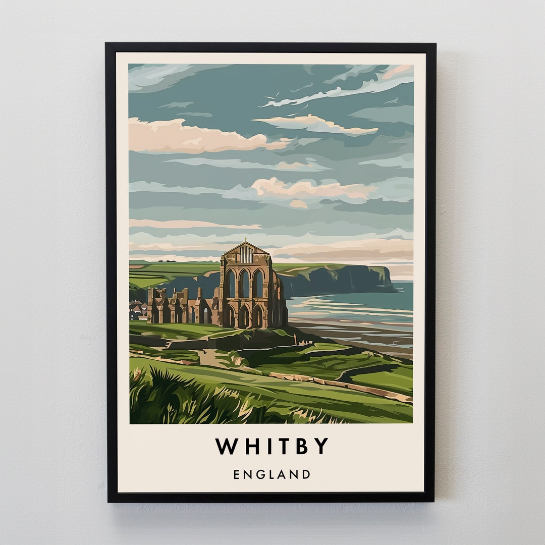 Whitby Travel Print, Wall Art Whitby, Whitby Print, Whitby Travel ...