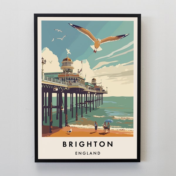 Brighton Poster - Etsy UK
