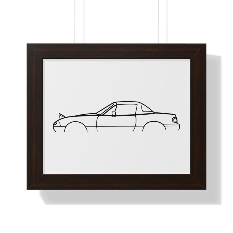 Miata MX-5 Hard Top (NA) Silhouette Wall Art - Etsy