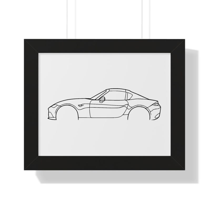 Miata MX-5 RF ND Silhouette Wall Art - Etsy
