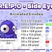 R.E.P.O Stare Side Eye Animated Emotes, Alerts | Twitch Youtube Discord ...