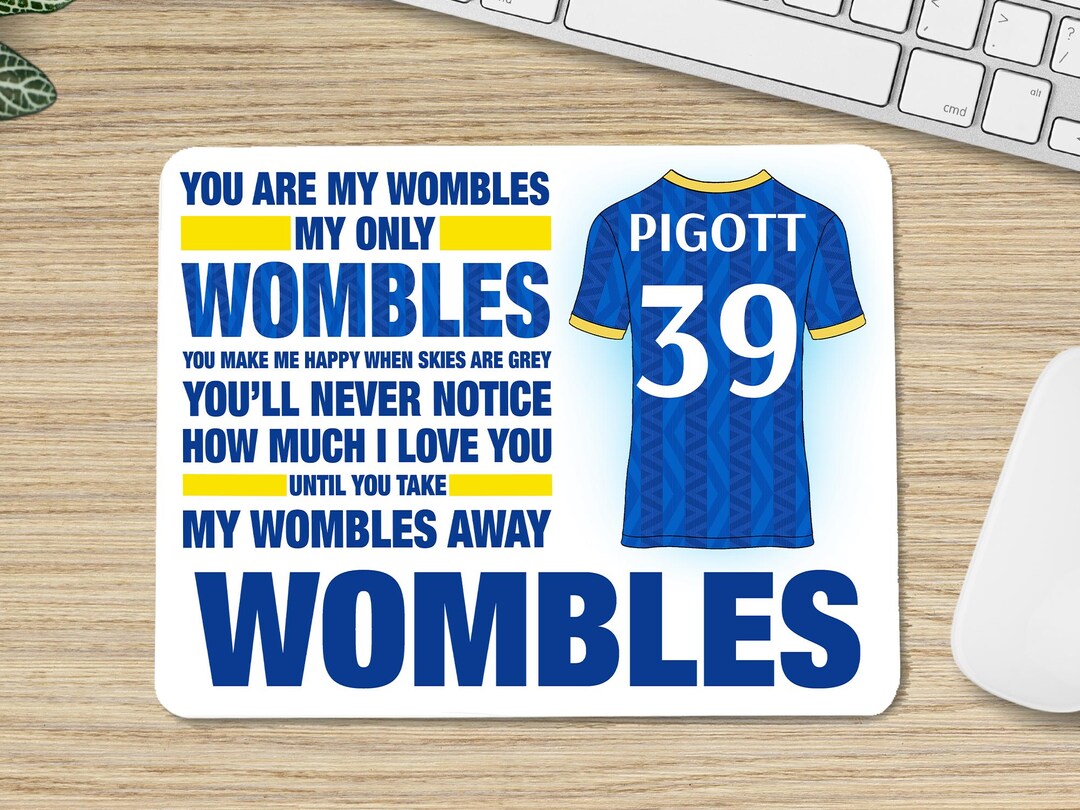 Personalised AFC Wimbledon Style Mouse Mat, Football FC Mouse Pad ...