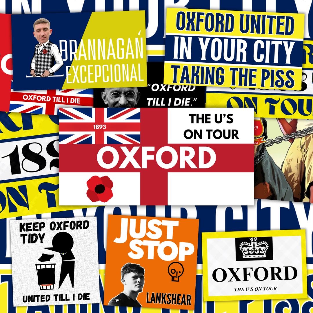 Oxford Inspired FAN Football ULTRA Stickers X50 - Etsy