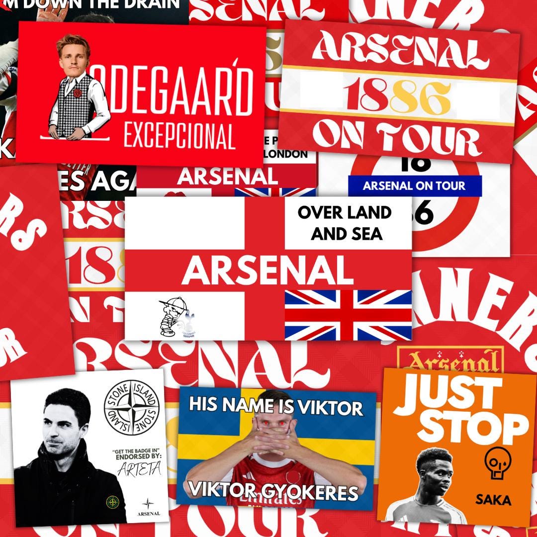 Arsenal Inspired FAN Football ULTRA Stickers X50 - Etsy