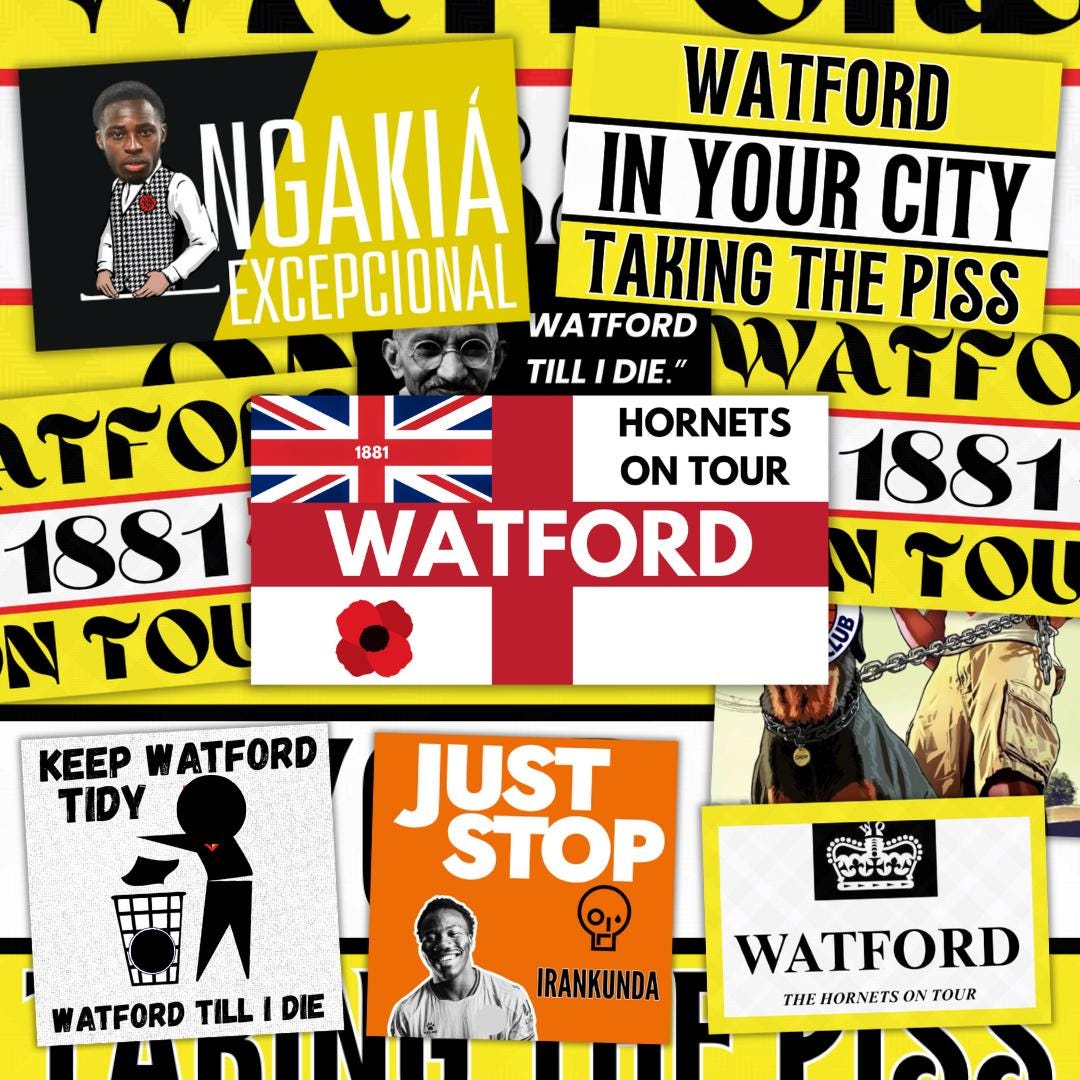 Watford Inspired FAN Football ULTRA Stickers X50 - Etsy