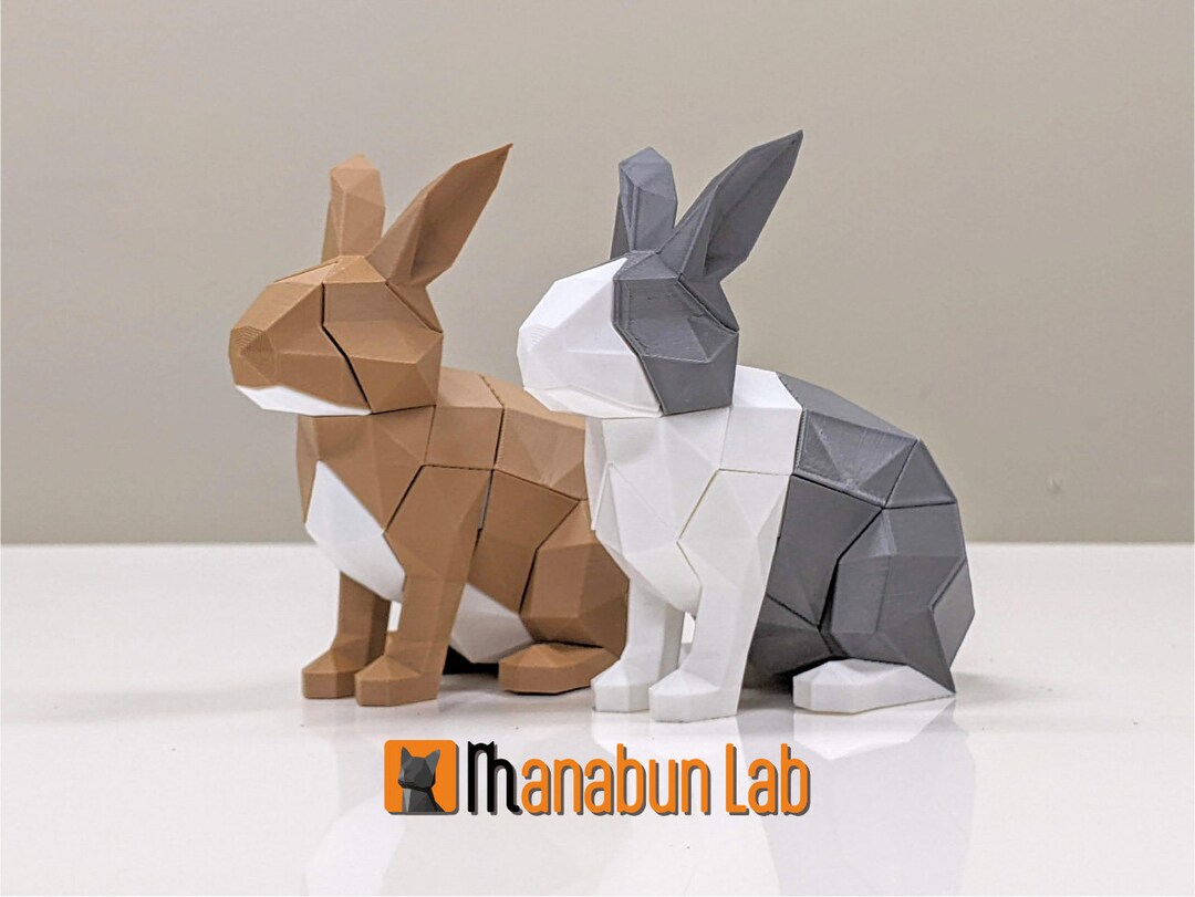 3D Puzzle Rabbit - Etsy
