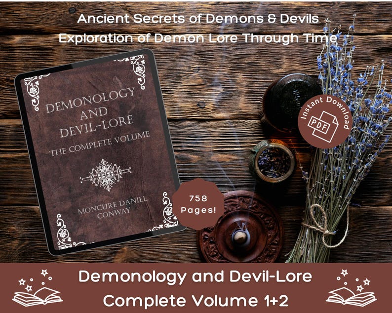 Demonology and Devil Lore Complete Volumes 1 & 2 by Moncure Daniel ...