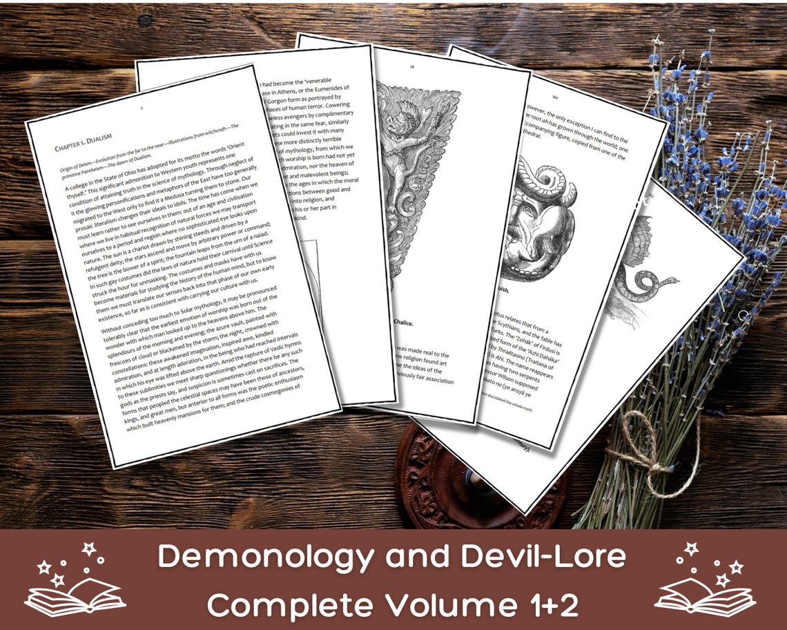 Demonology and Devil Lore Complete Volumes 1 & 2 by Moncure Daniel ...
