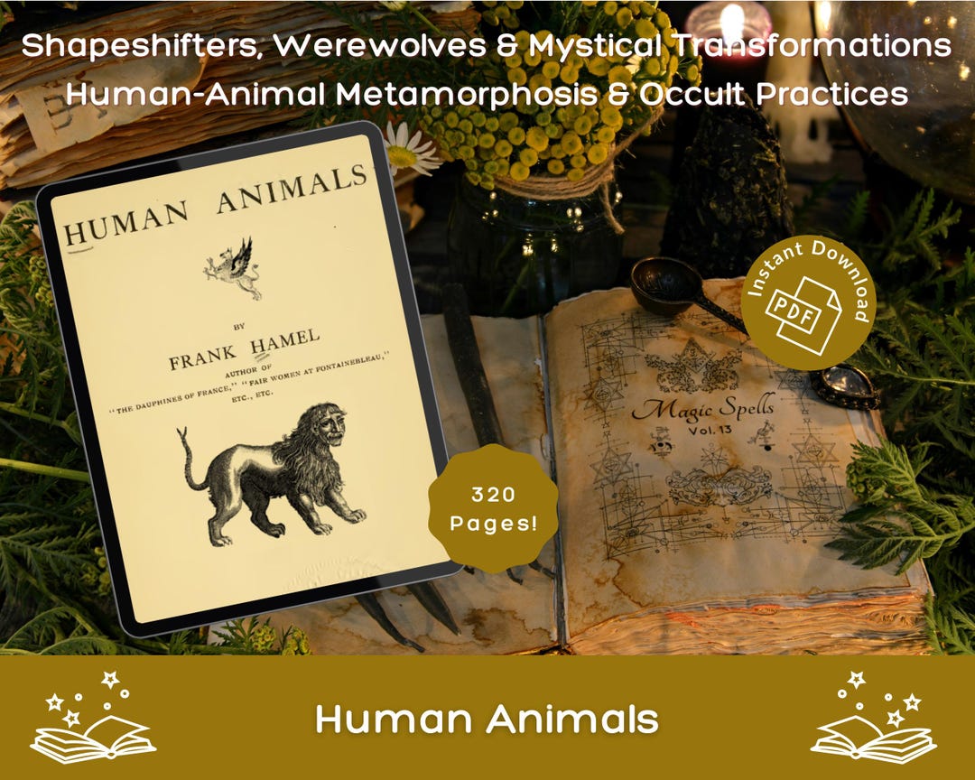 Human Animals by Frank Hamel - Vintage Ebook - Shapeshifters ...