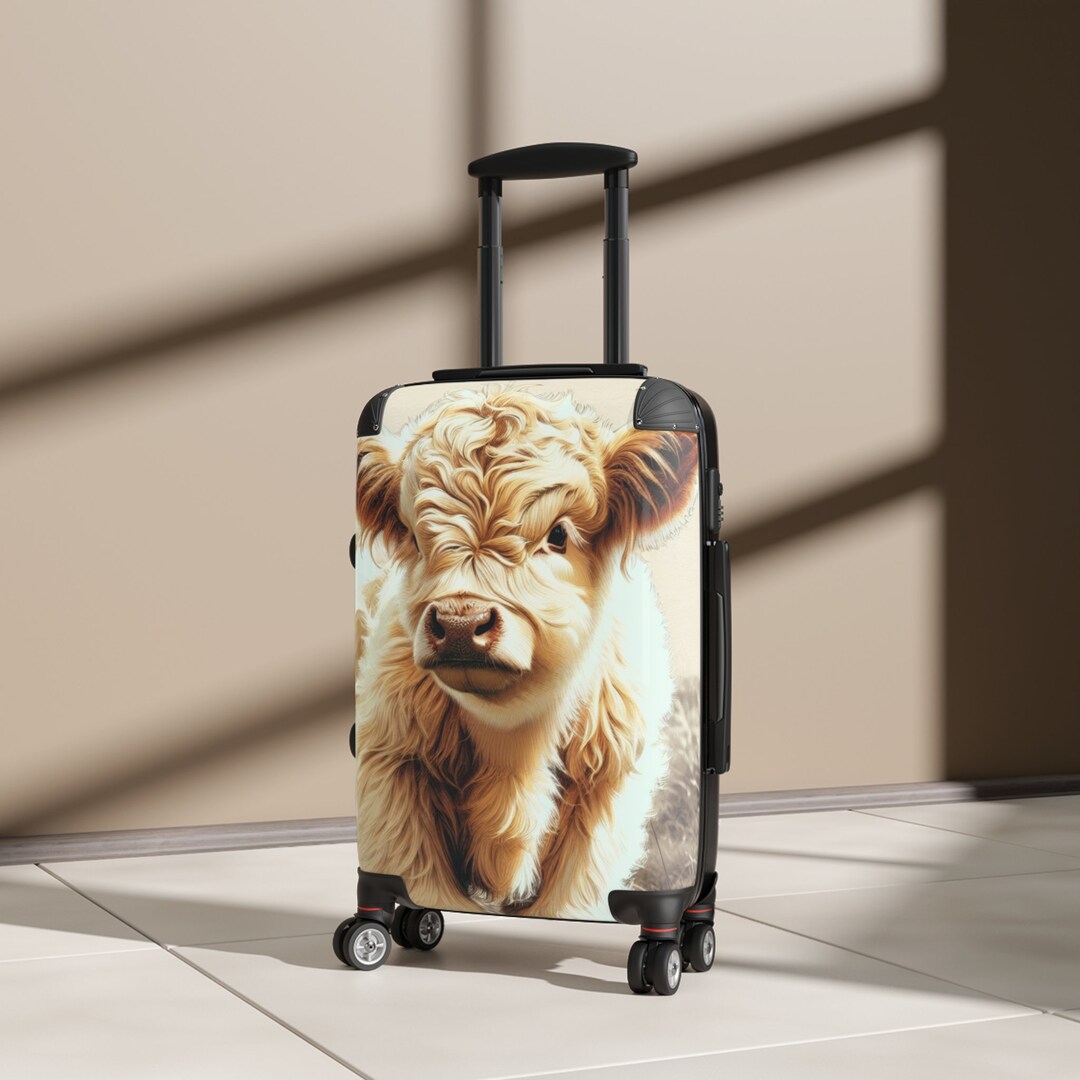 GORGEOUS Highland Cow Rolling Suitcase With Pull Handle WOW - Etsy