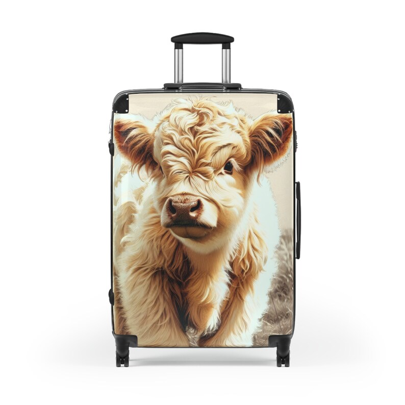 GORGEOUS Highland Cow Rolling Suitcase With Pull Handle WOW - Etsy