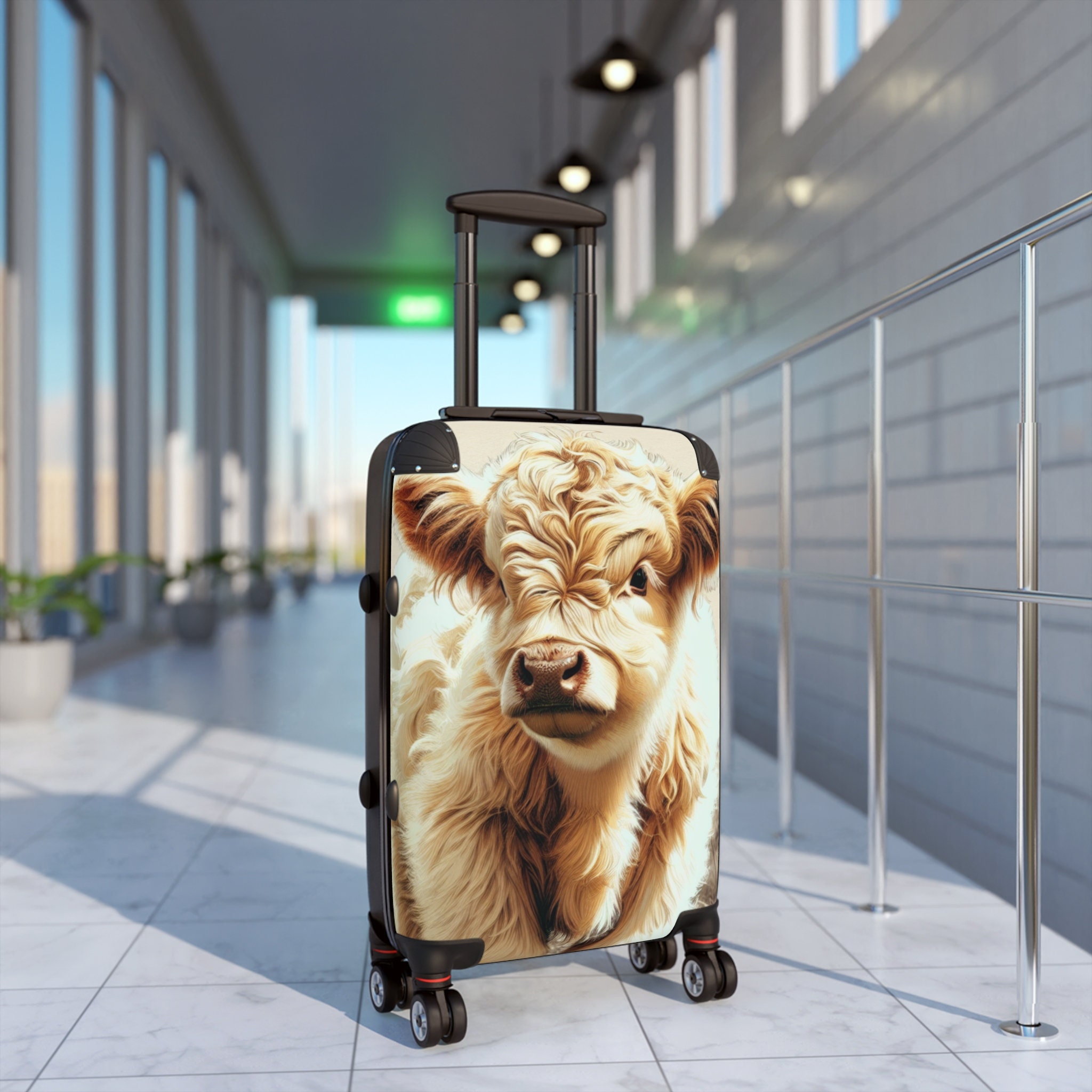 GORGEOUS Highland Cow Rolling Suitcase With Pull Handle WOW - Etsy