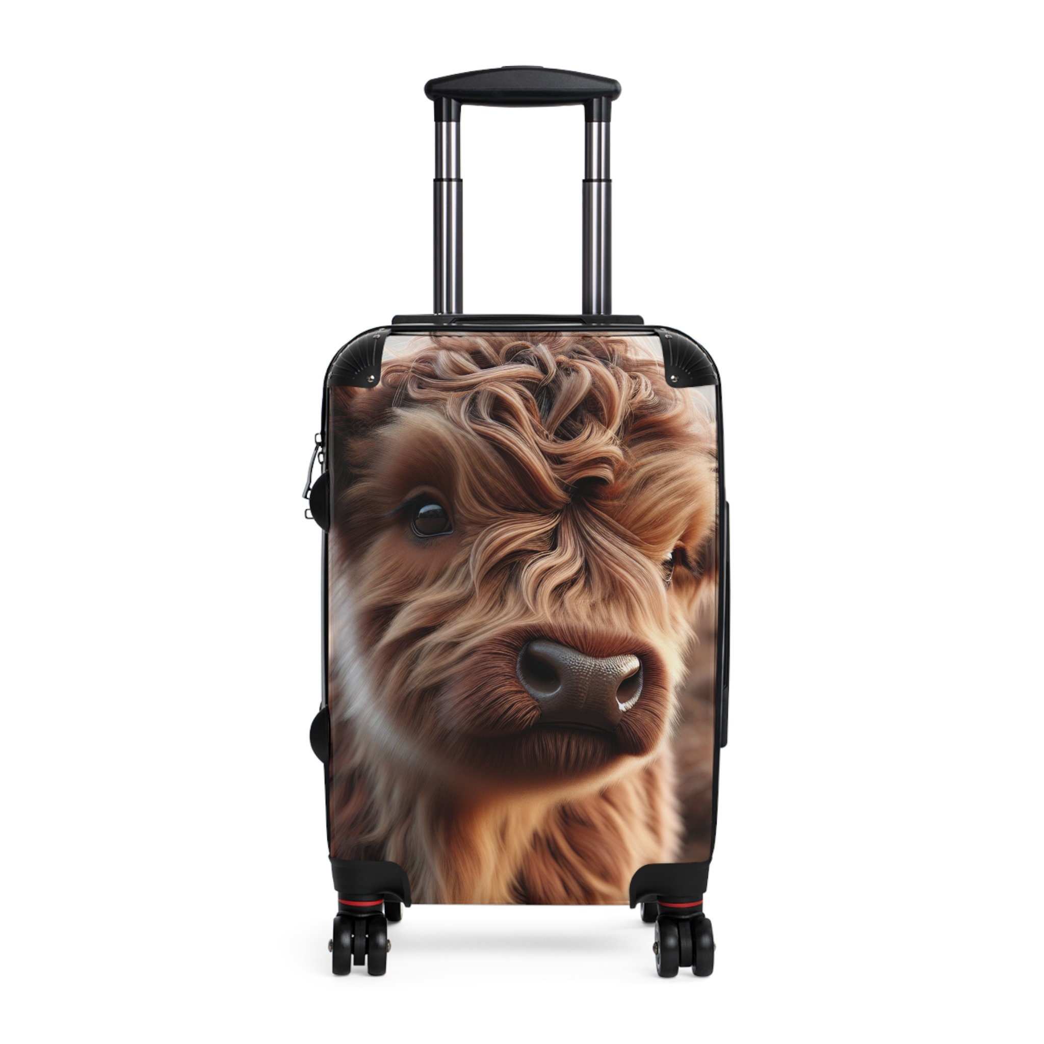 Highland Cow Suitcase for Travel Vacation Bag Cow Design Luggage With ...