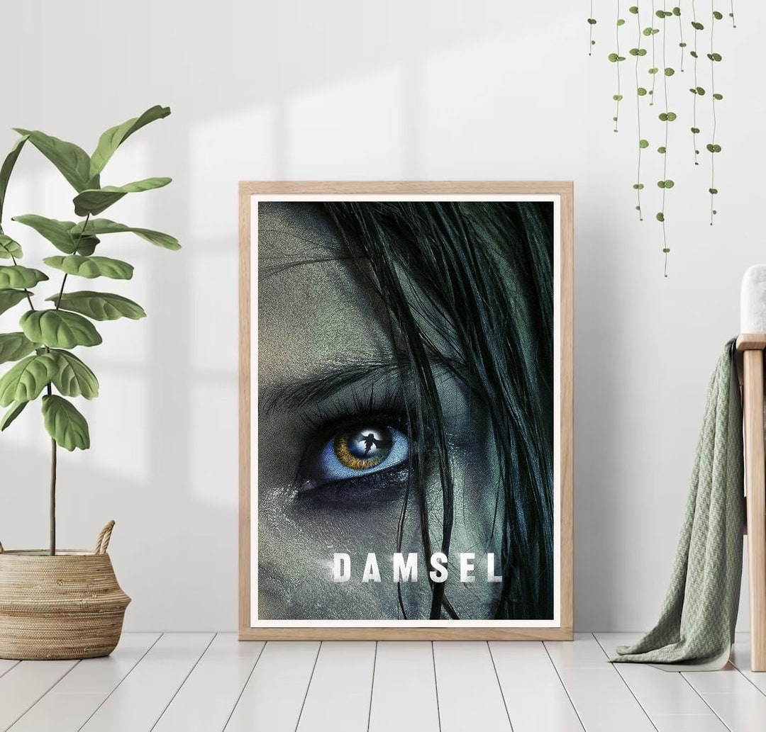 Damsel 2024 Sacrifice Fire Dragon Movie Poster Cover Film Print Art ...