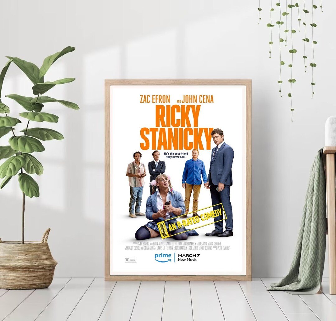Ricky Stanicky 2024 Prank Trouble Comedy Movie Poster Cover Film Print ...