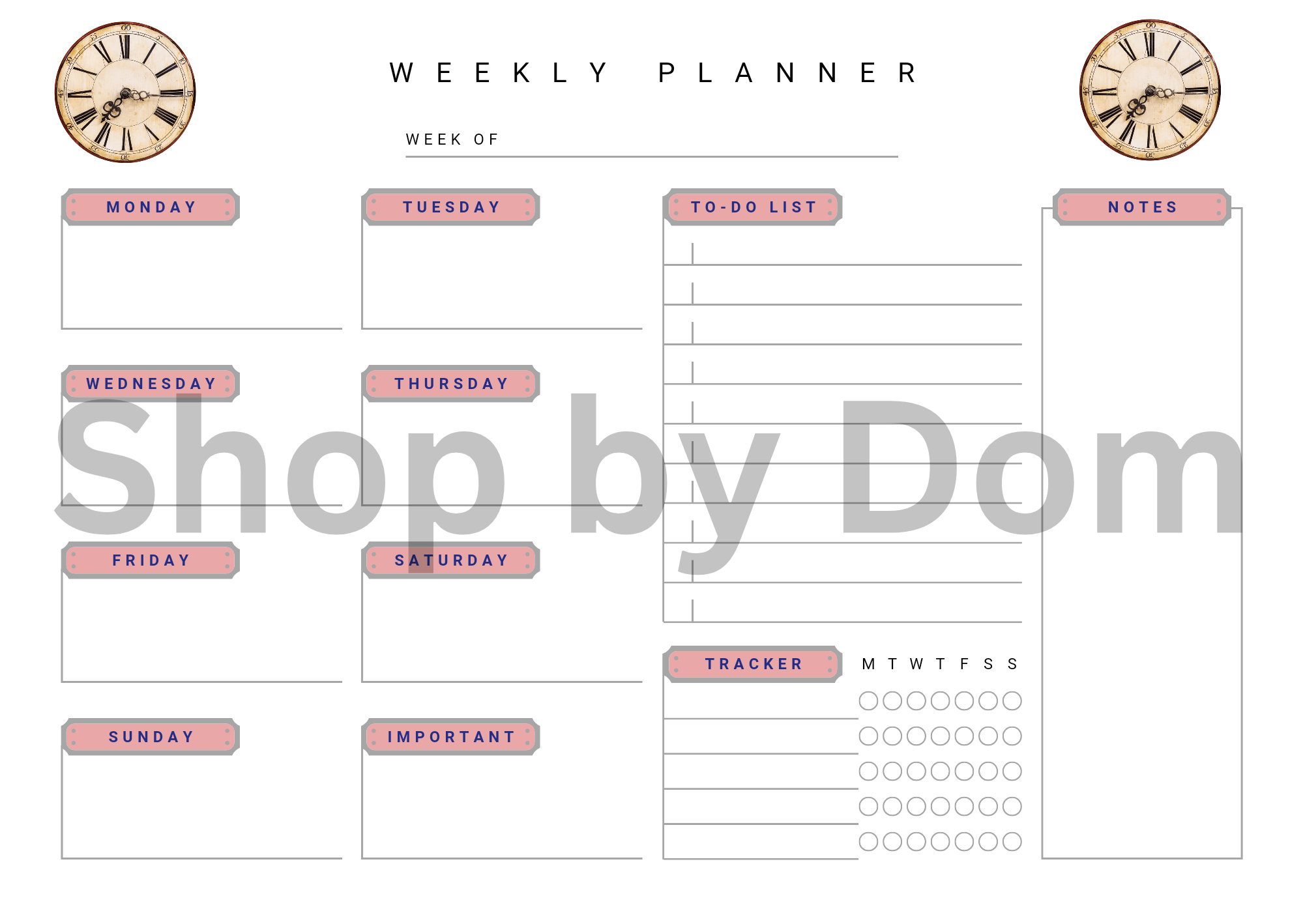 A3 Planner Printable - Etsy