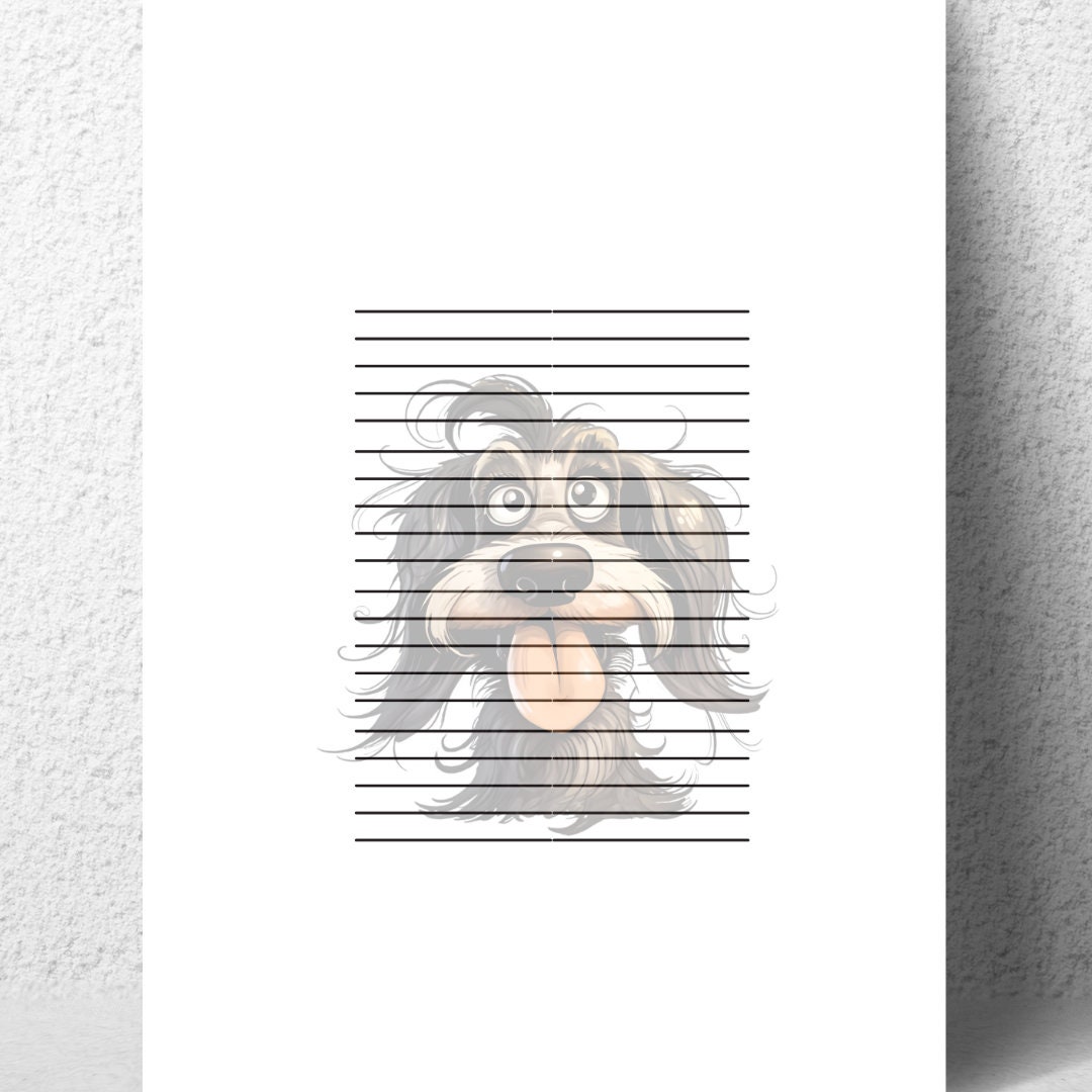 Transparent Dog Function A4 Printable Notepad Page Instant Download - Etsy