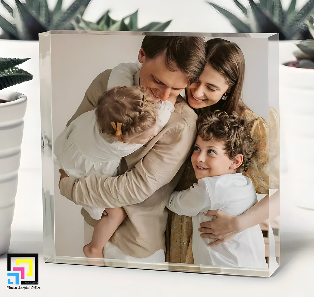 Custom Photo Gift,acrylic Photo Block, Gift for Him,gift for Mom ...