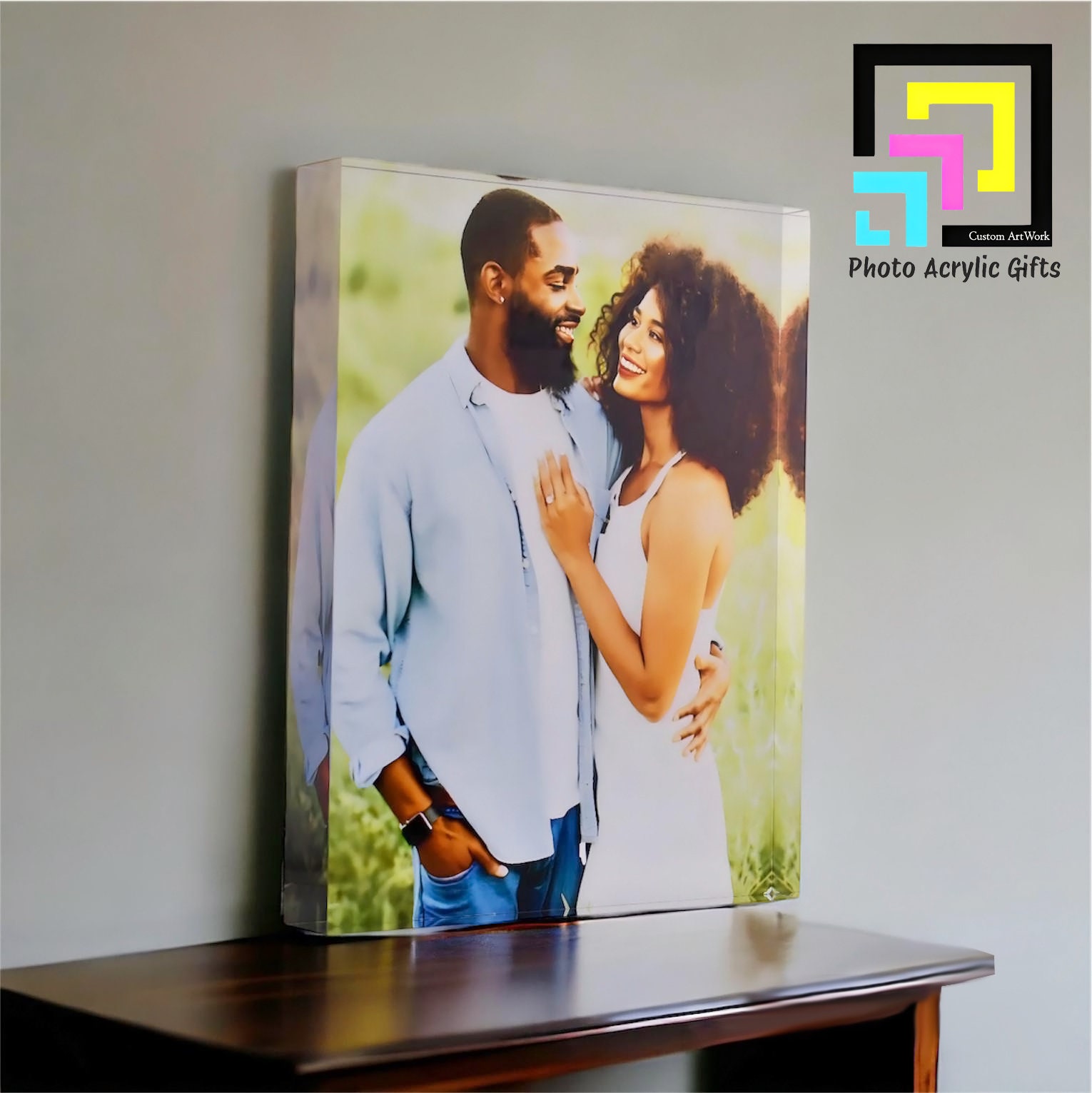 Custom Photo Gift,acrylic Photo Block, Gift for Him,gift for Mom ...