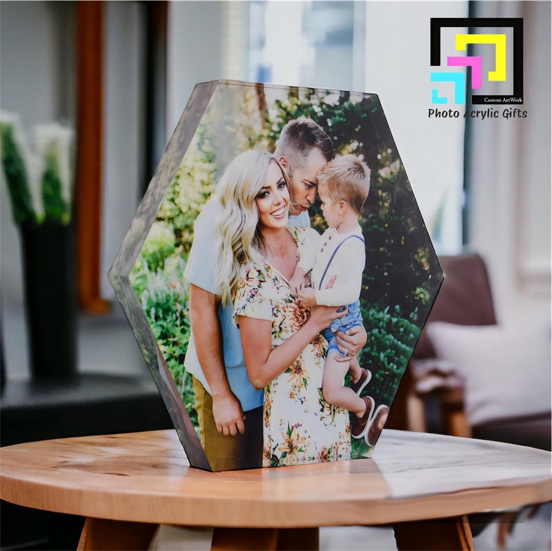 Custom Photo Gift,acrylic Photo Block, Gift for Him,gift for Mom ...