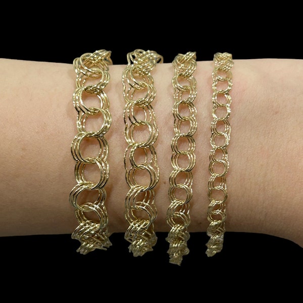 10k Gold Bracelet - Etsy