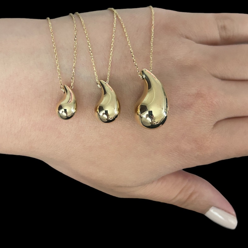 Gold Teardrop - Etsy