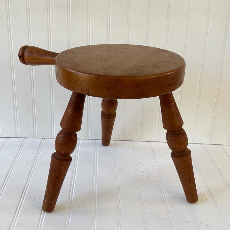 Milking Stool Turned Leg - Etsy