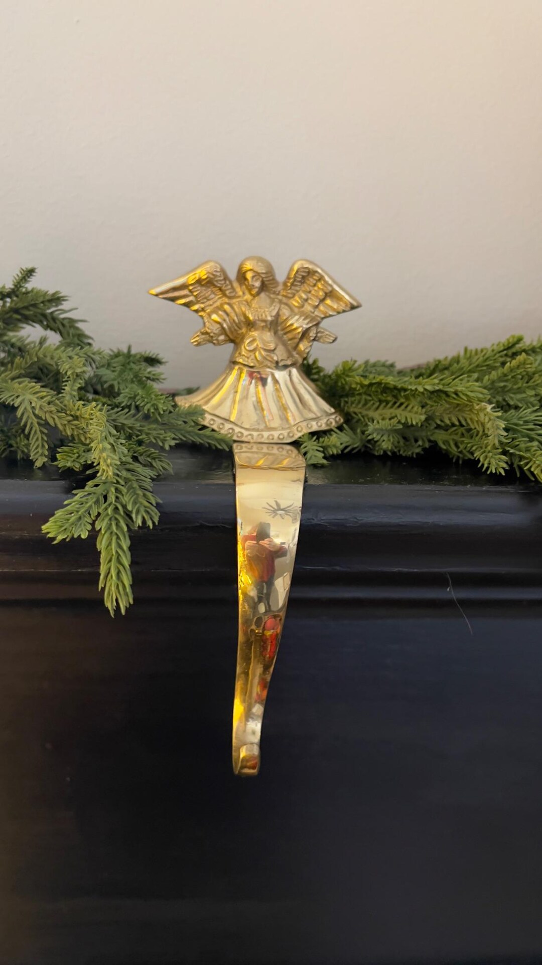 Angel Stocking Holder Hook Brass Mantel Decor - Etsy