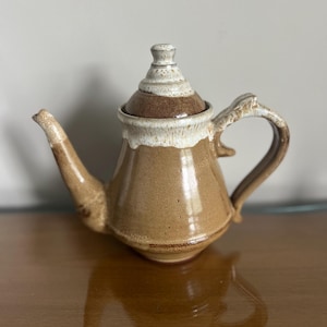 Vintage Signed Studio Pottery Teapot 8’ Tall Glazed Stoneware Coffee ...