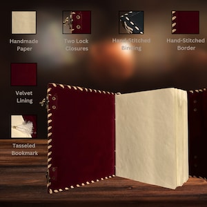 Handmade Artist Journal Lockable Notebook Paintbook Scrapbook Painting ...