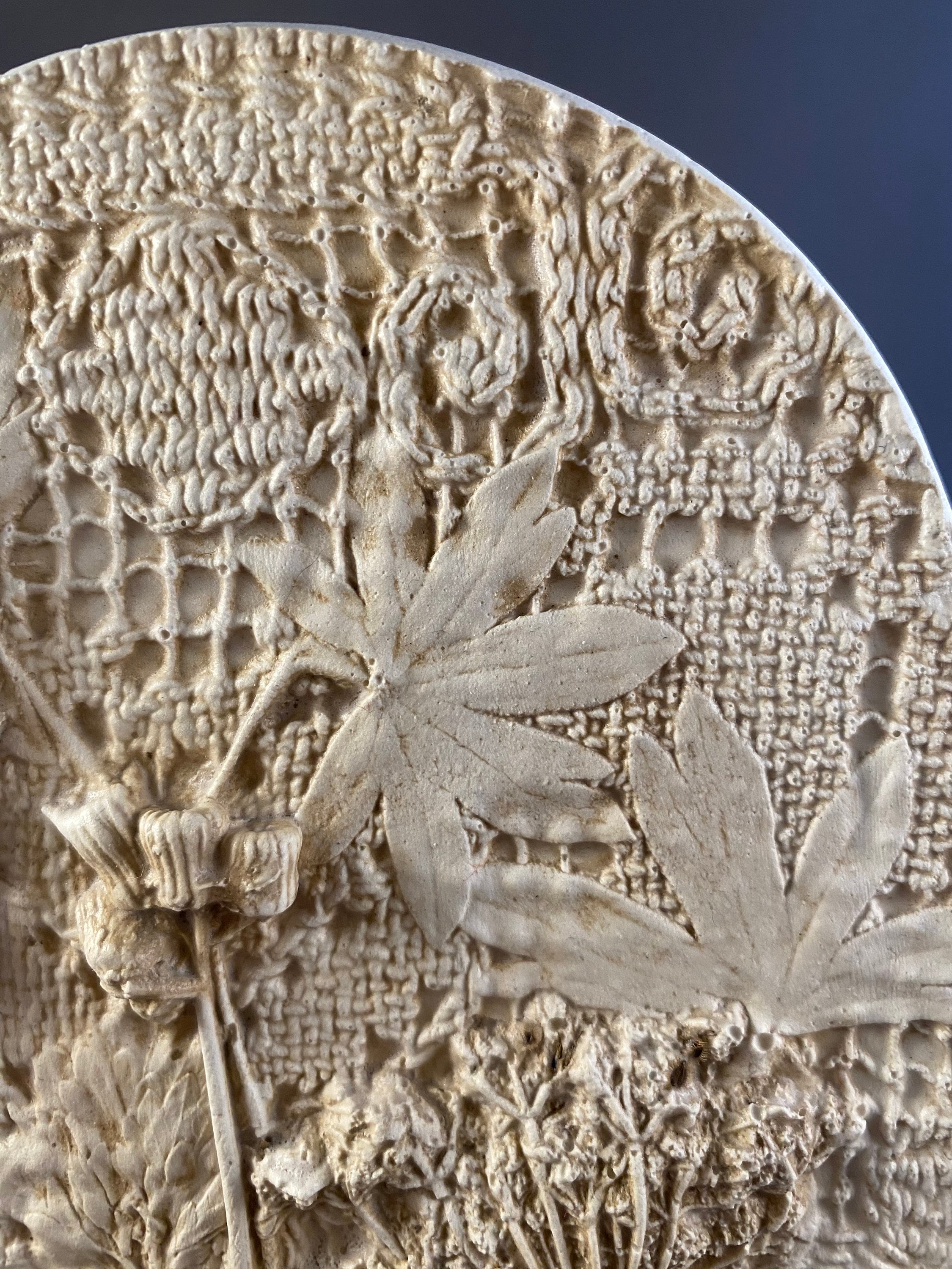 Nature Botanical Plaster Casting Wall Hanging - Etsy