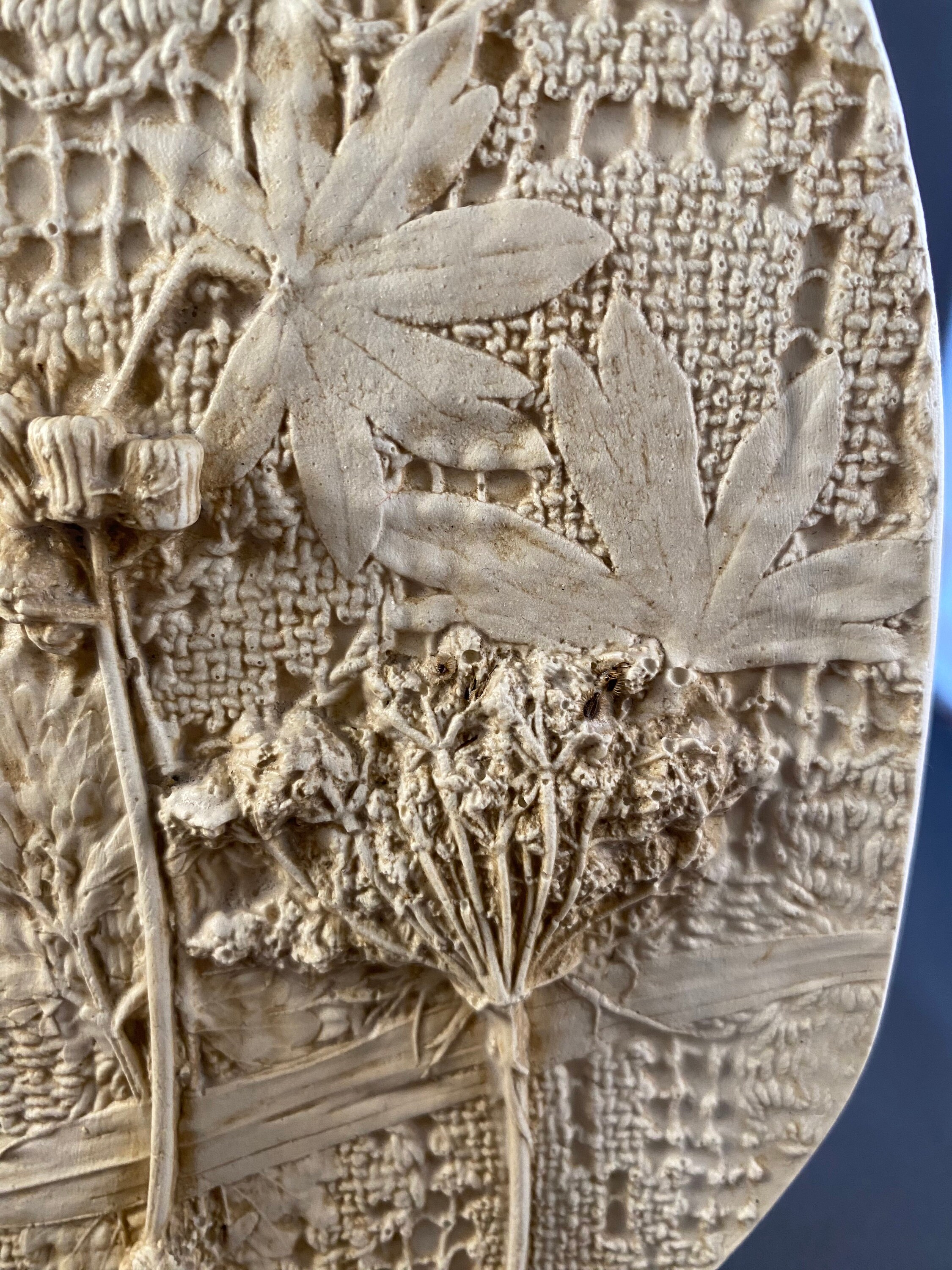 Nature Botanical Plaster Casting Wall Hanging - Etsy
